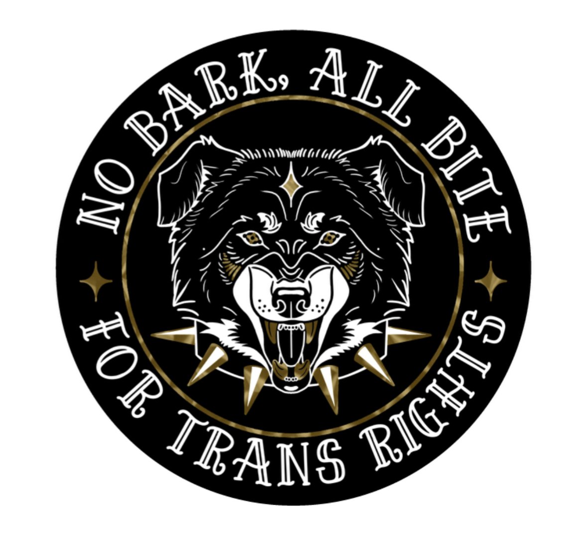 No Bark All Bite Sticker – Transfigure